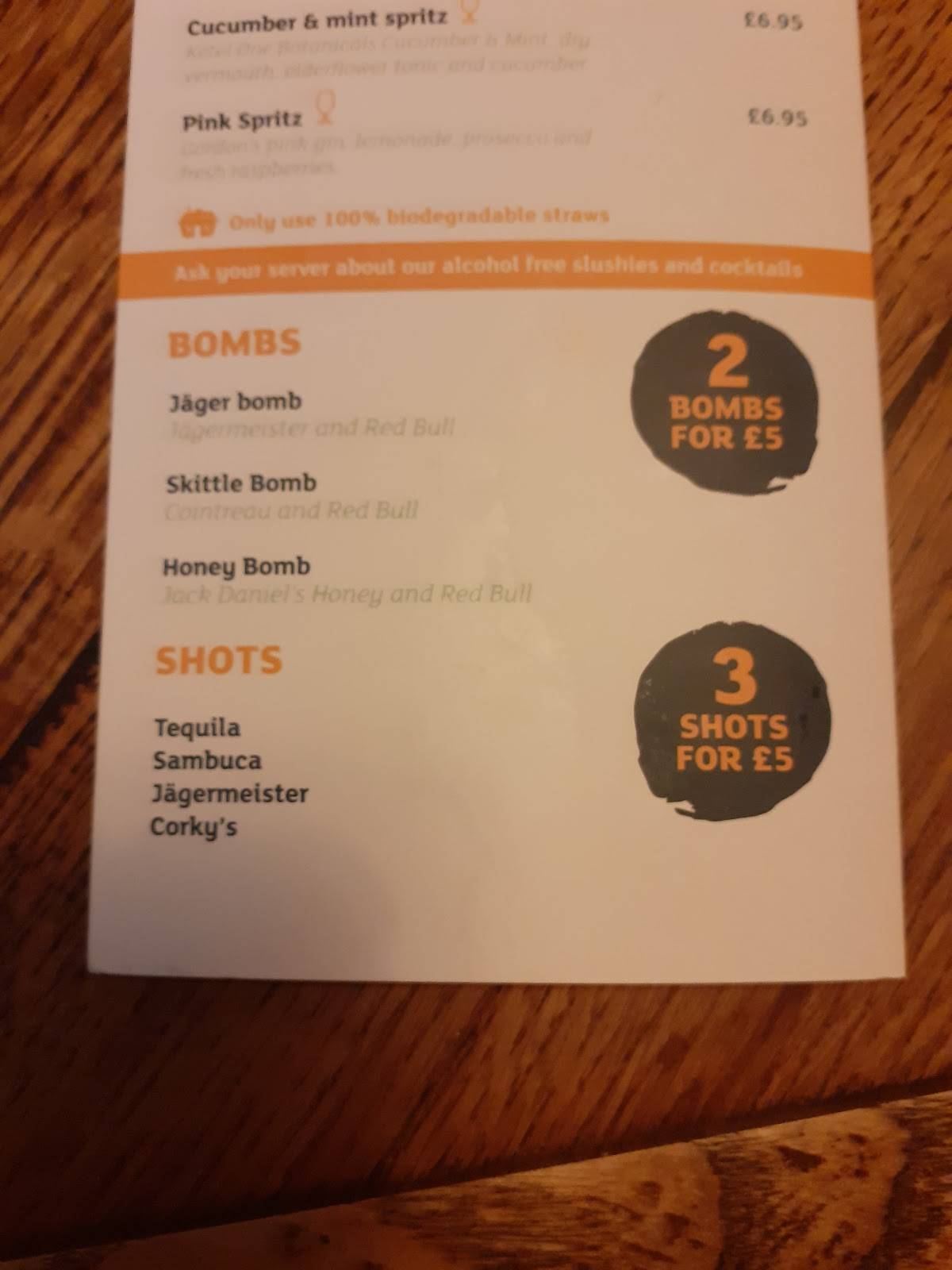 Menu at CookHouse Pub & Carvery Rainhill, Rainhill