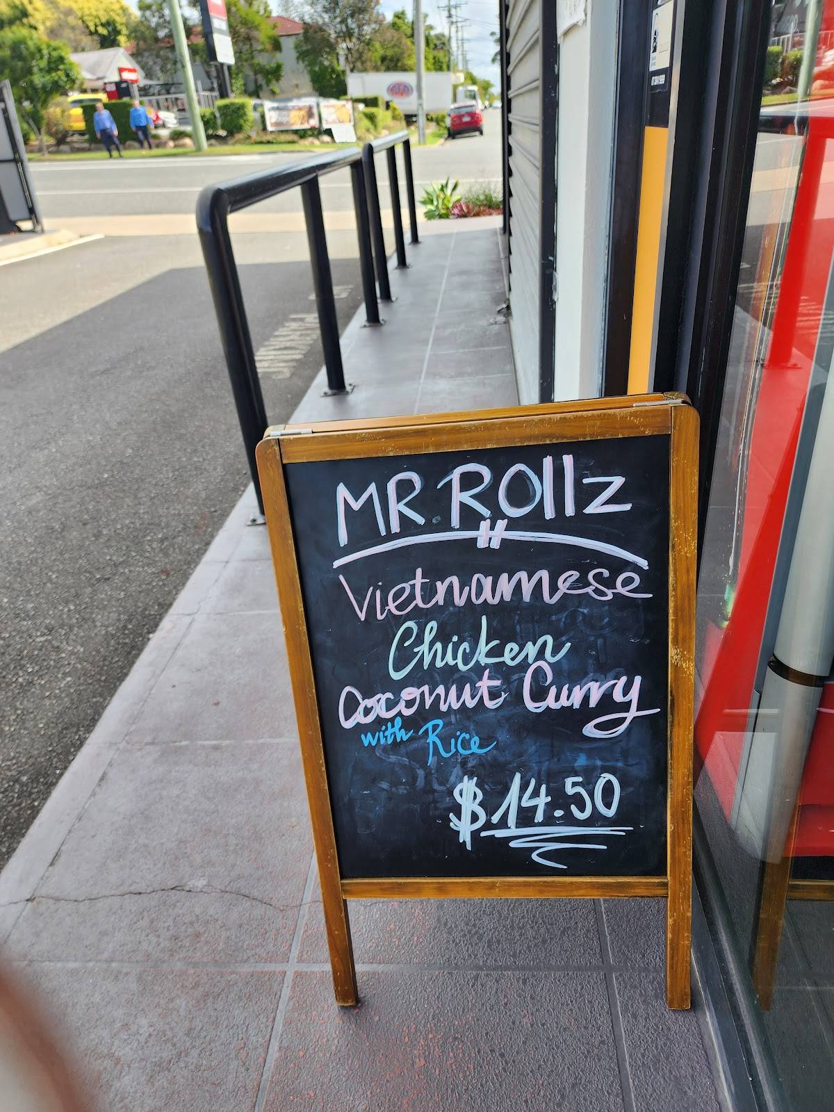 Menu at Mr Rollz cafe, Coopers Plains