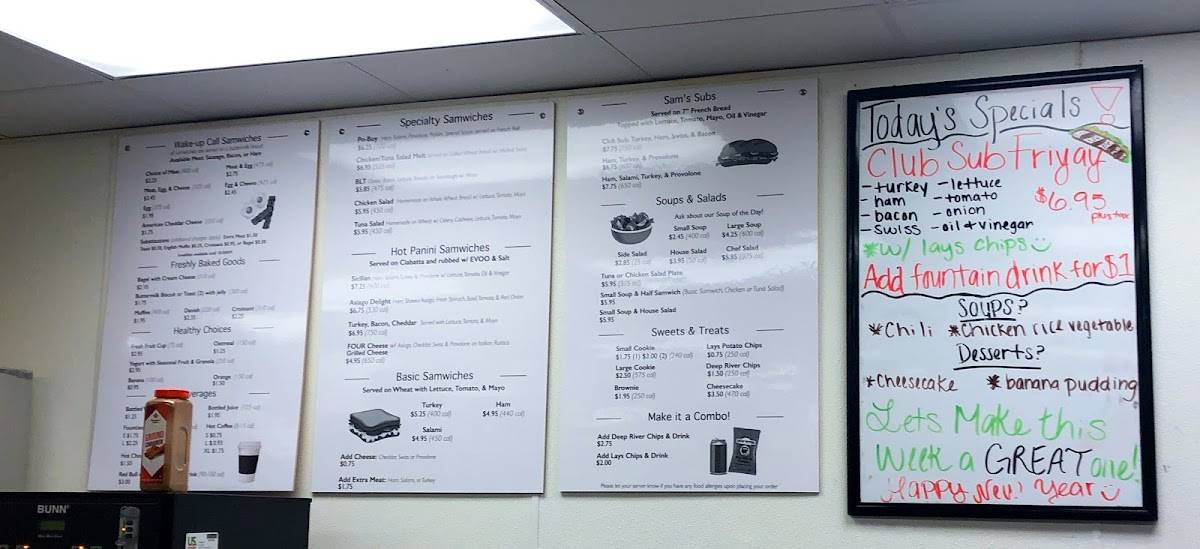 Menu at Courthouse Deli, Raleigh