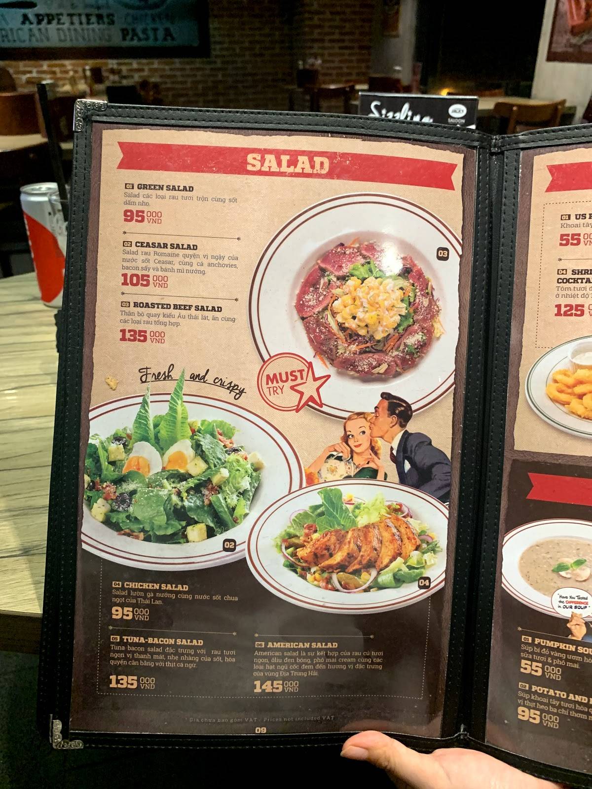 Menu at Cowboy Jack’s Vincom Biên Hòa restaurant, Bien Hoa