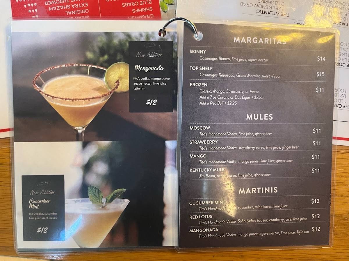 Menu at Crab Station - Addison restaurant, Dallas