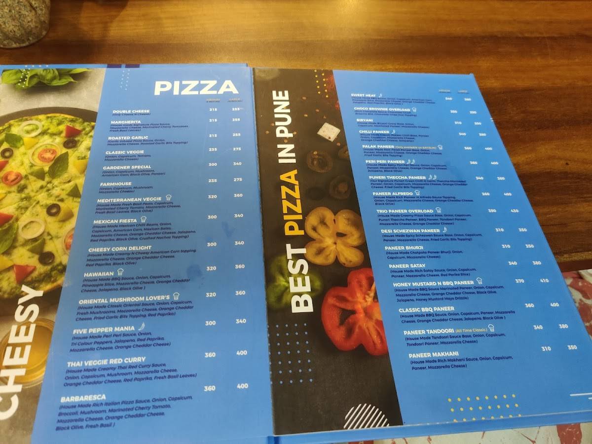 Menu at Crazy Cheesy Cafe Warje, Pune