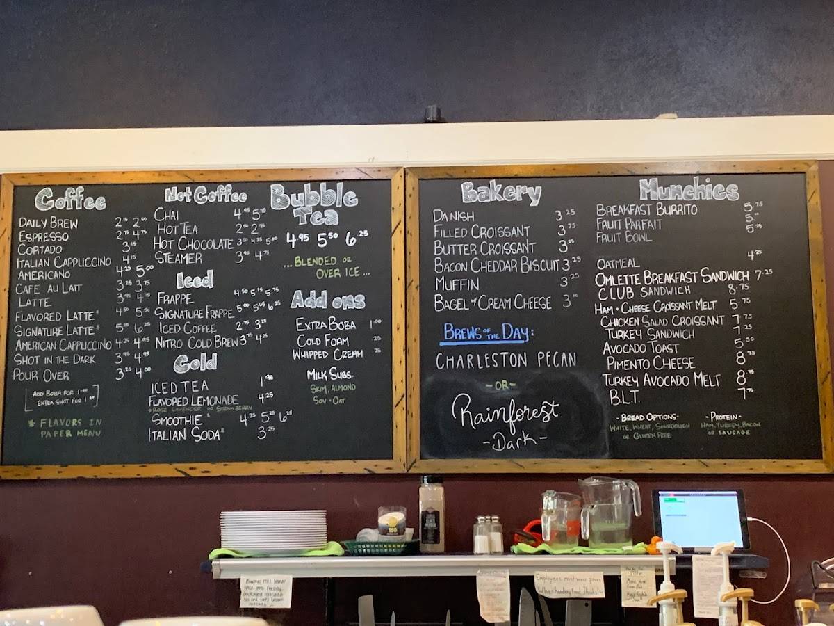 Menu at Cuppa Manna pub & bar, Summerville, 100 S Main St Ste A