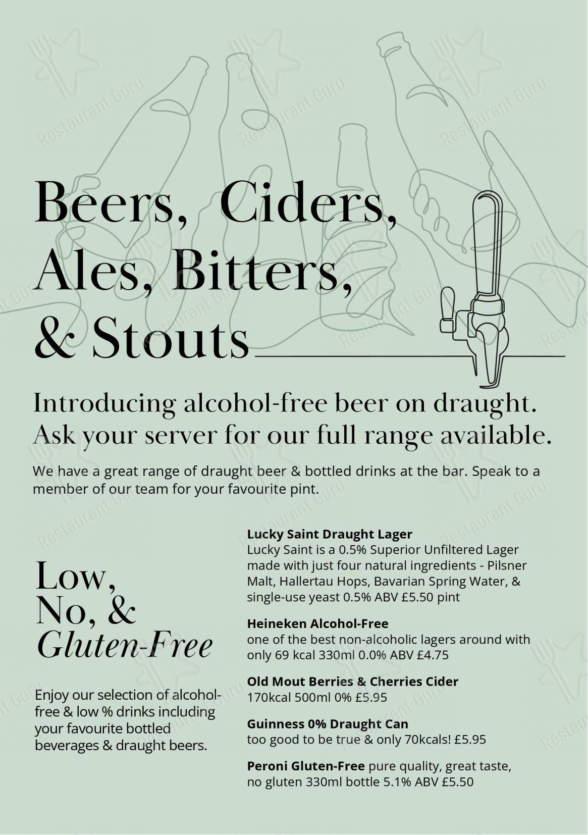 Menu at Curious Pig in the Parlour pub & bar, Copthorne