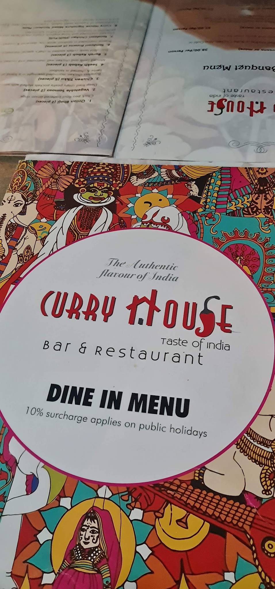 Menu at Curry House Taste of India restaurant, Albany