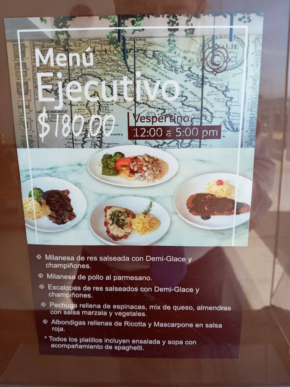 Carta del restaurante D' Capriccio Pasta y Vino, Tijuana