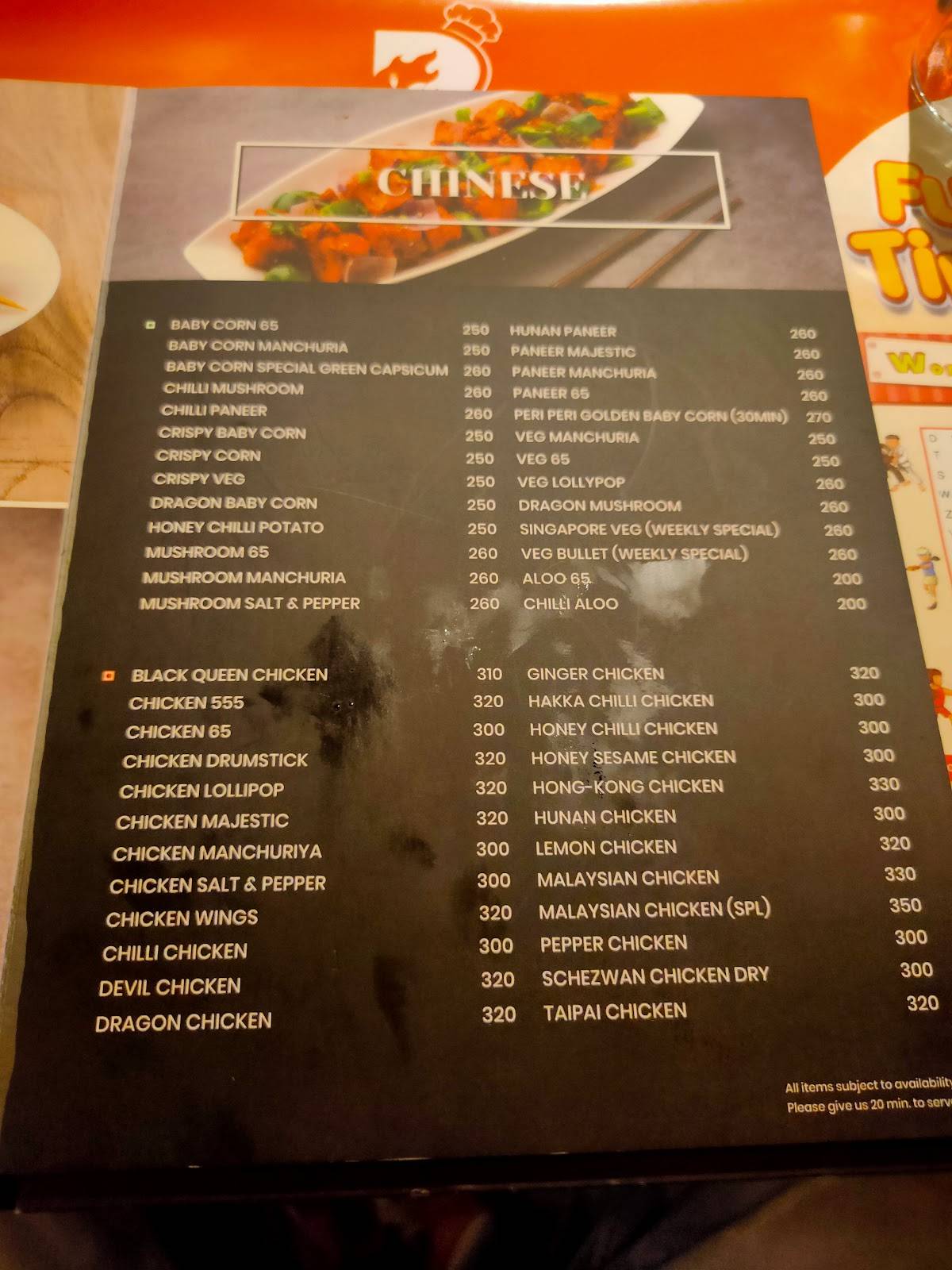 Menu at DAKSHIN RESTAURANT, CAFE & BANQUET HALL, Srikakulam