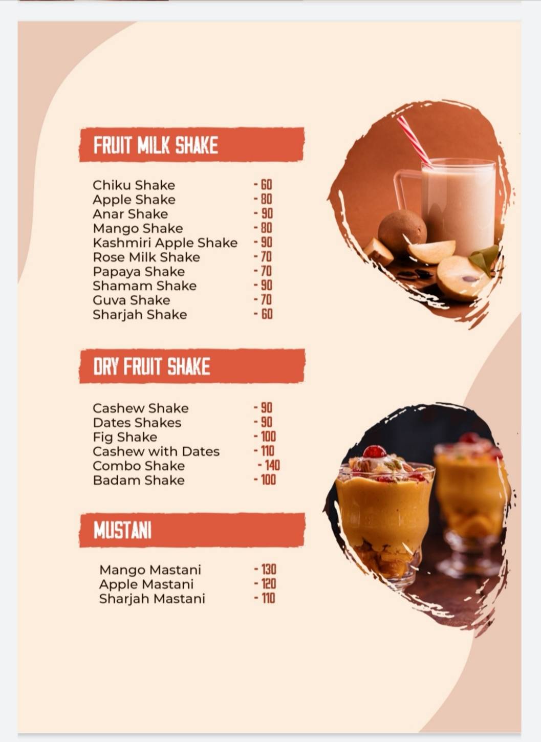Menu at DBC'91 Resto Cafe, Sasthamcotta