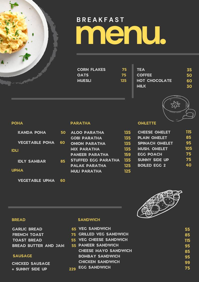 Menu at Daffodil Restaurant, Mumbai, Shop No 14