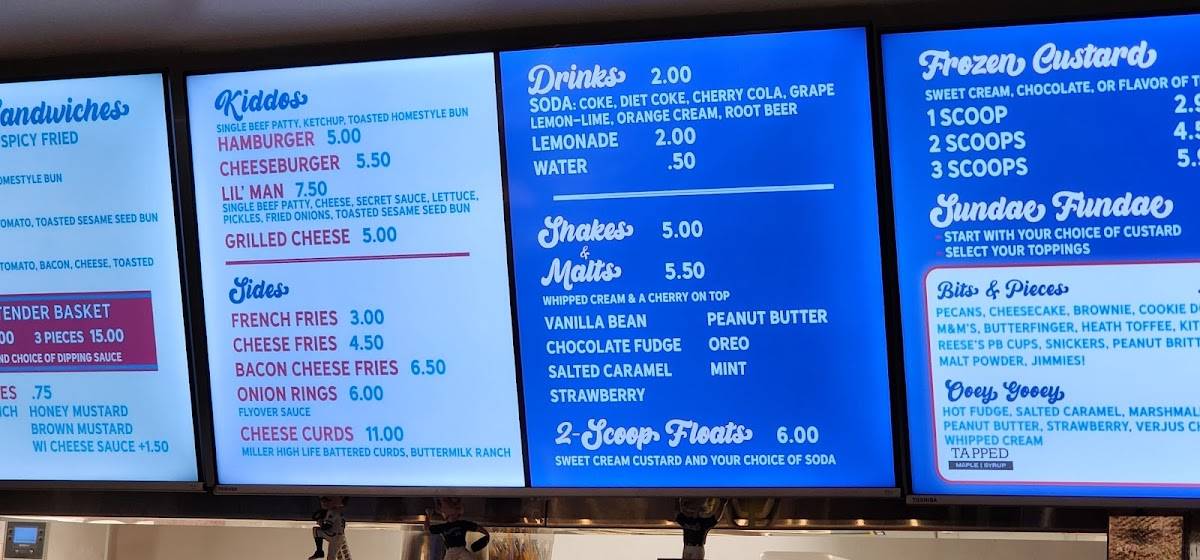 Carta del restaurante Dairyland Old-Fashioned Frozen Custard ...