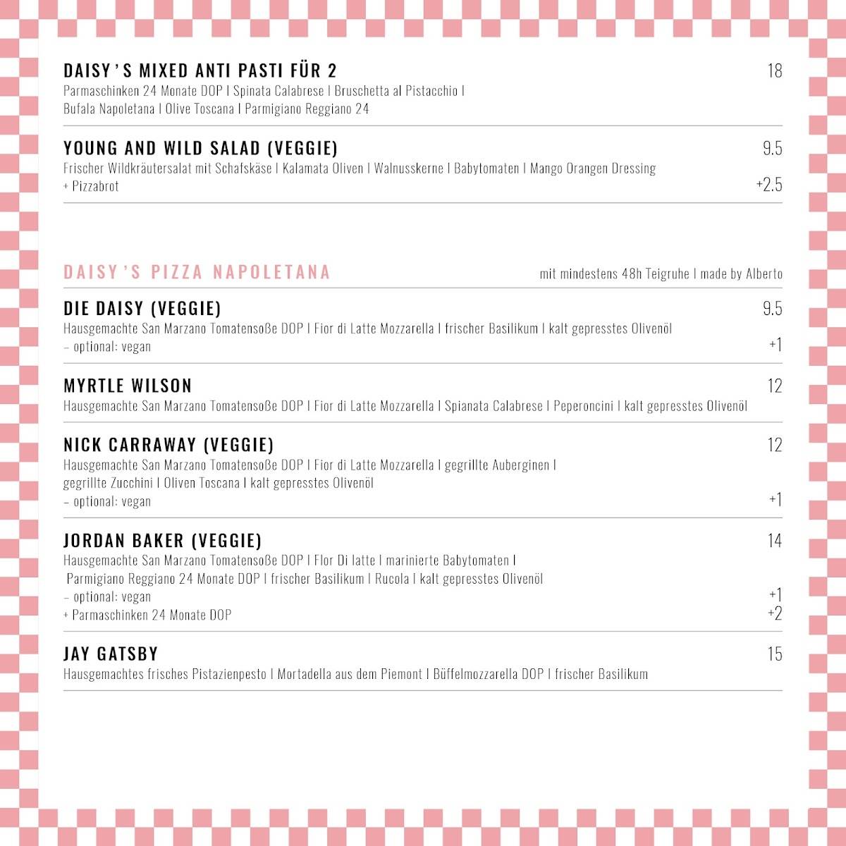 Carta de Daisy Bar, Maguncia