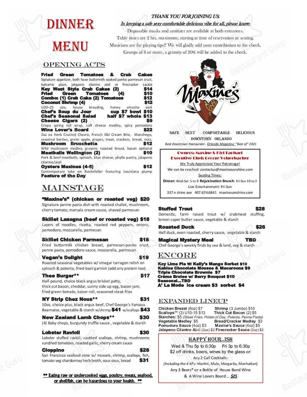 Menu at Darrell's Diner restaurant, The Villages, Burnsed Blvd #210
