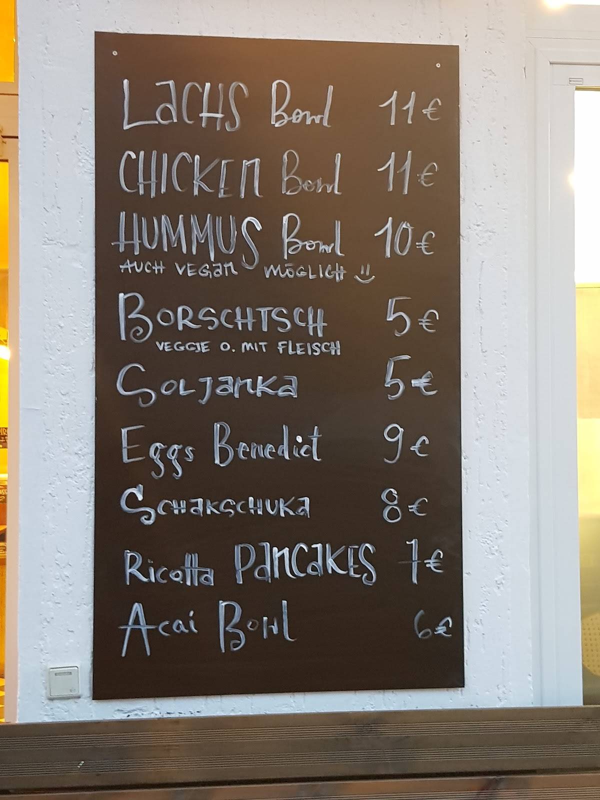 Speisekarte von Datscha Bistro cafe, Berlin, Suarezstraße 20
