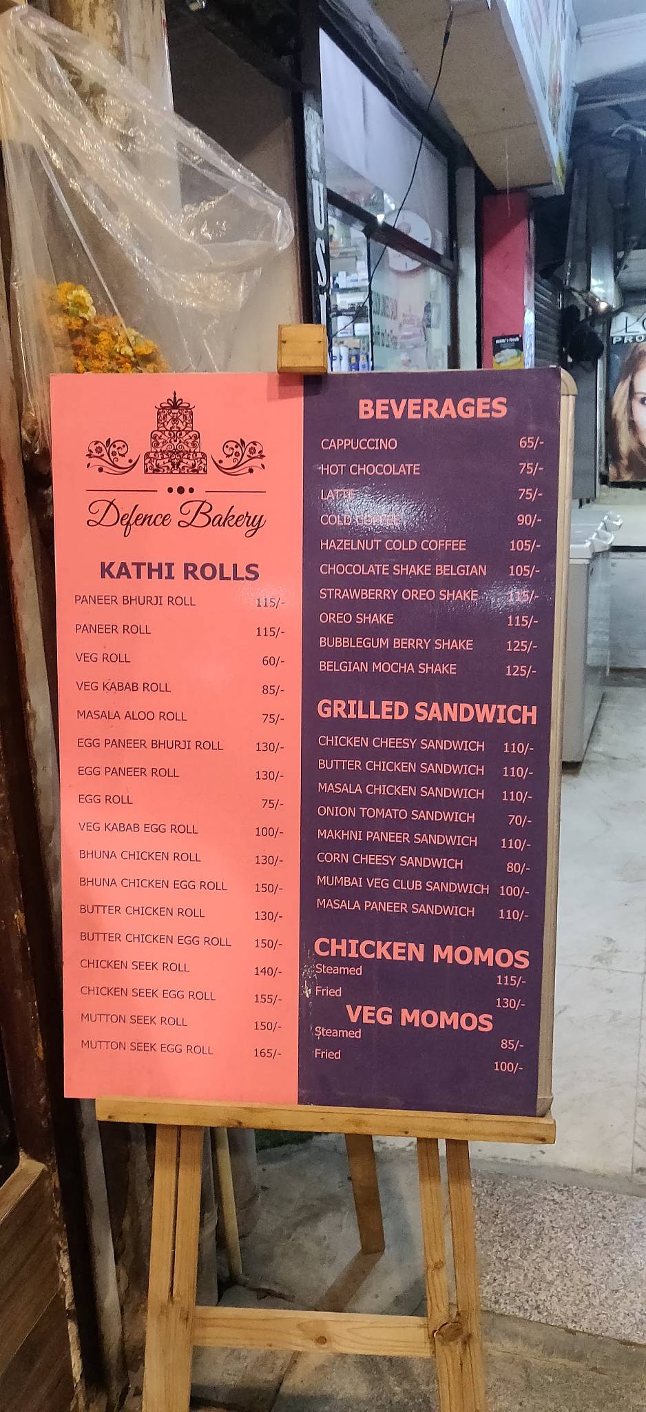 Menu at Defence Bakery, Noida, Shop No. 30
