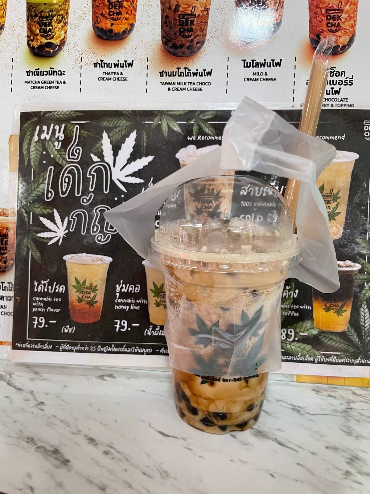Menu at DekCha Pratunam, Bangkok