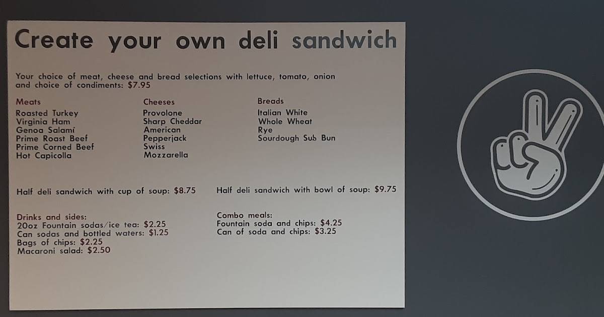 Menu at Deli-Licious restaurant, Columbus, 141 N High St