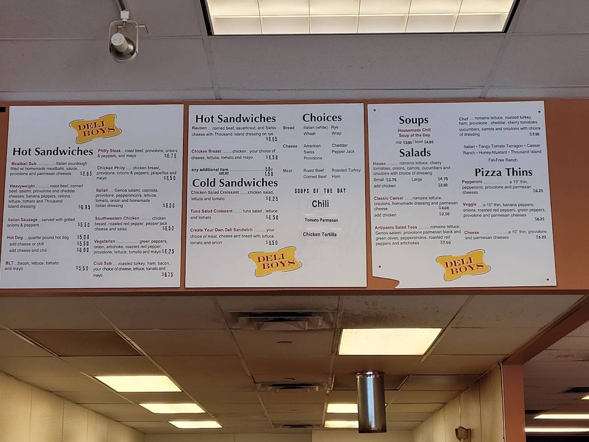 Menu at Deli-Licious restaurant, Columbus, 141 N High St