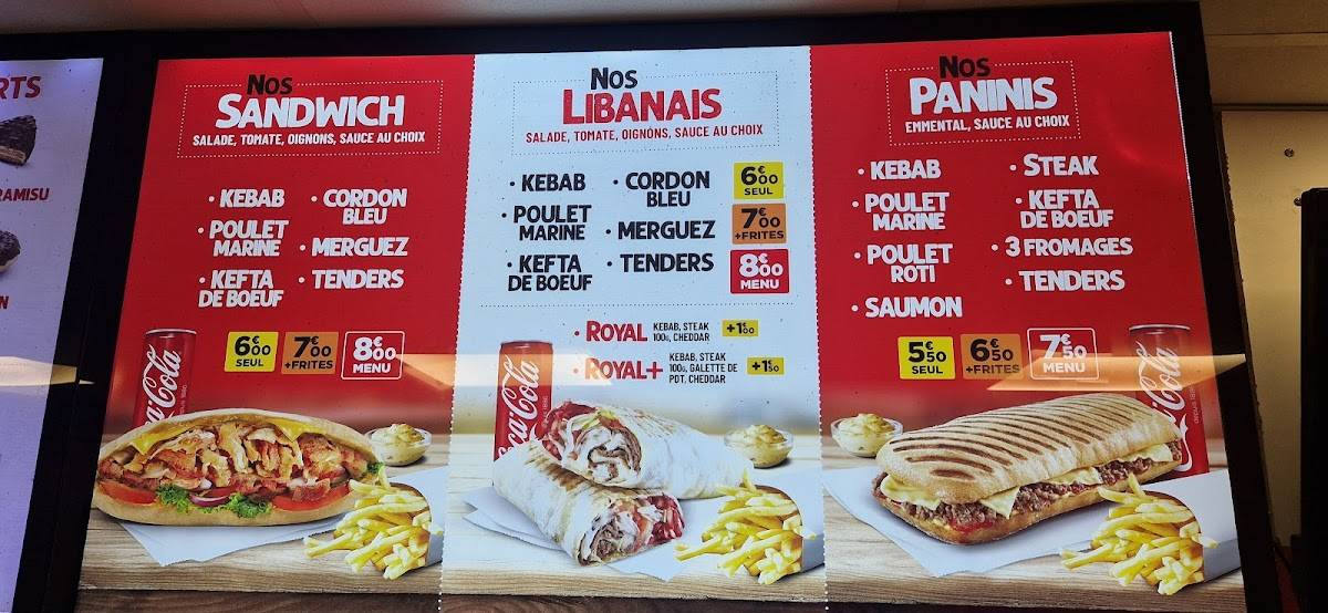 Menu au Délice, Amiens