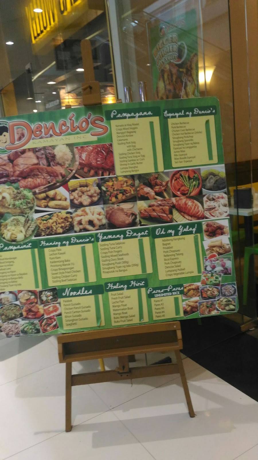 Carta del restaurante Dencio's Kamayan - SM Ecoland, Dávao, SM Building