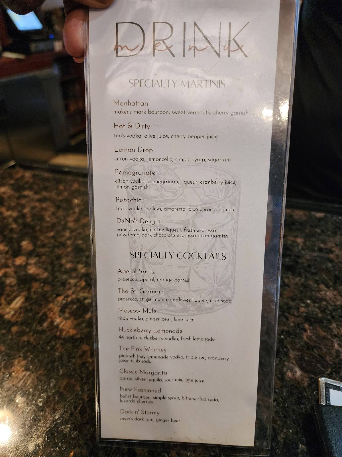 Menu at Denovellis restaurant, Rocky Hill, 944 Cromwell Ave
