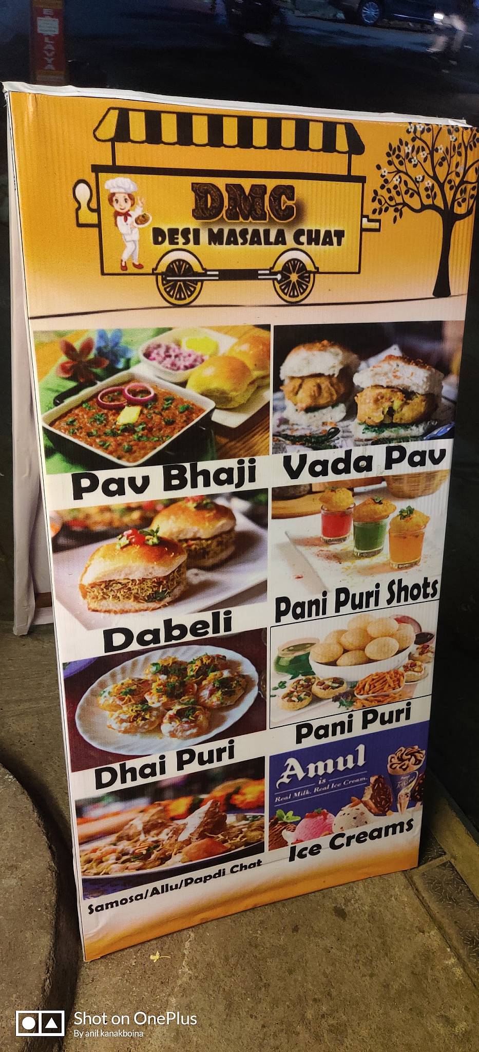 Menu at Desi masala chat(DMC), Hyderabad