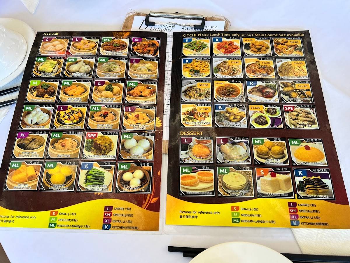 Menu at Dim Sum Delight restaurant, Robina