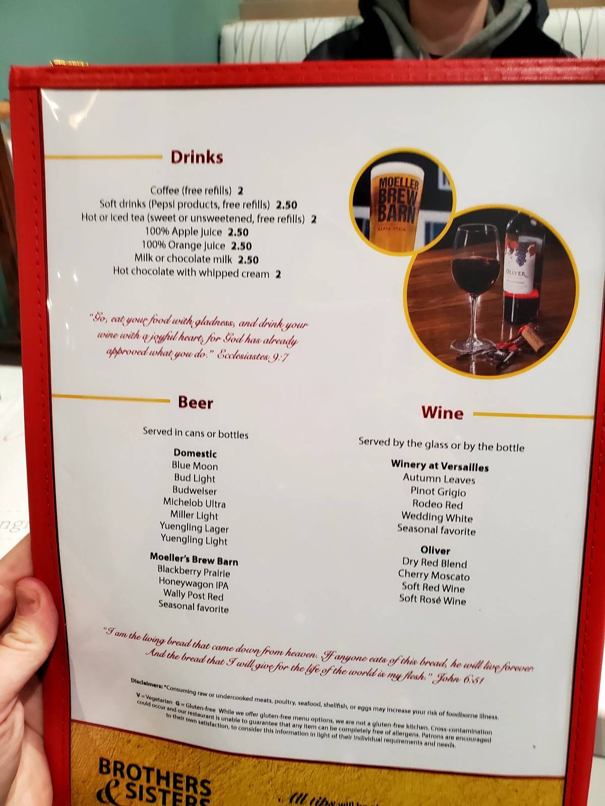 Menu at Do Good Restaurant and Ministry, Osgood, 25 Main St