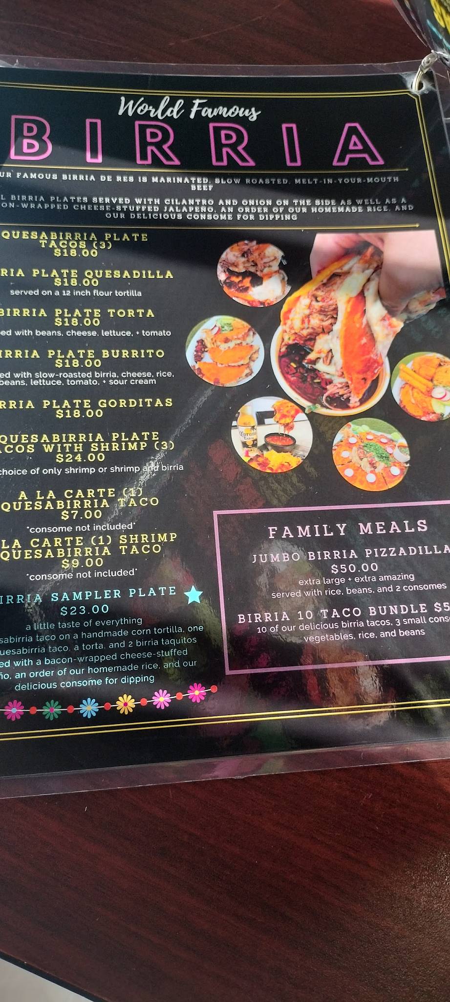 Menu at Doña Leti’s pub & bar, Houston, S Post Oak Rd Suite E