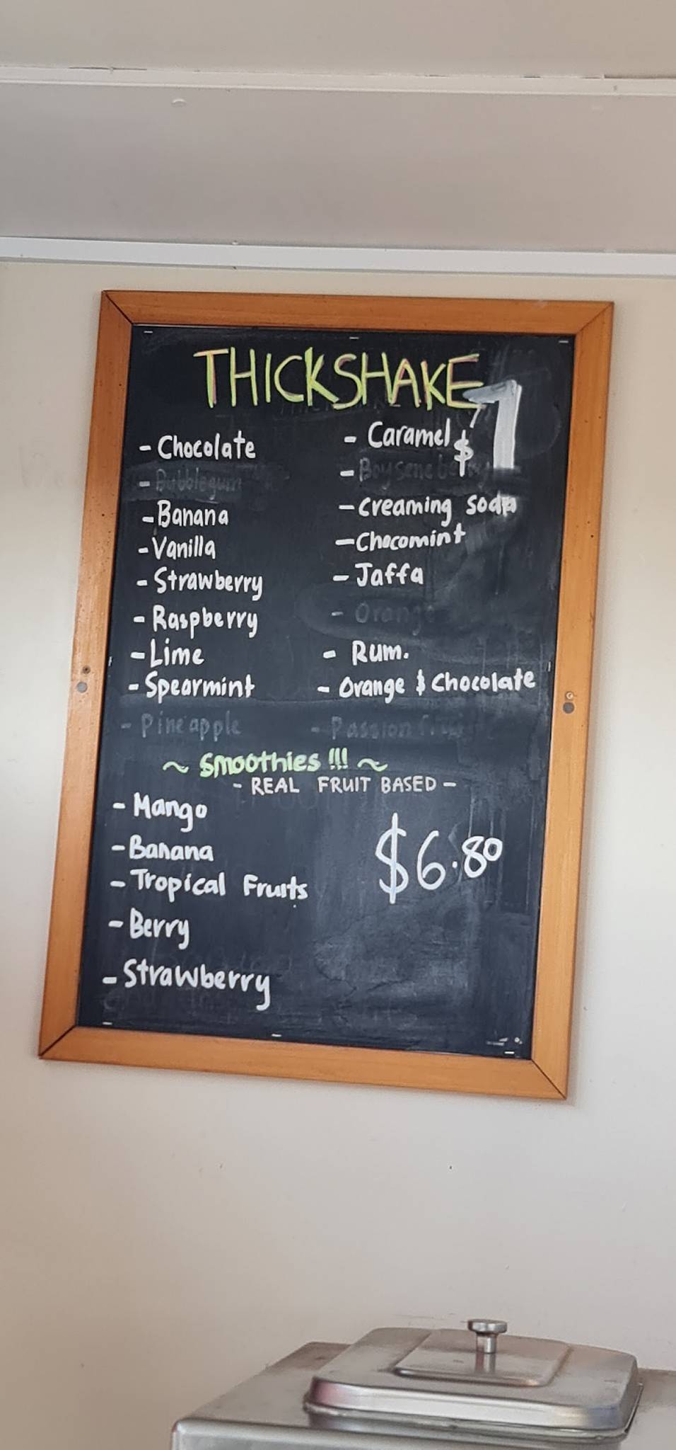 Menu at Doughboys Bakery and Cafe, Darfield