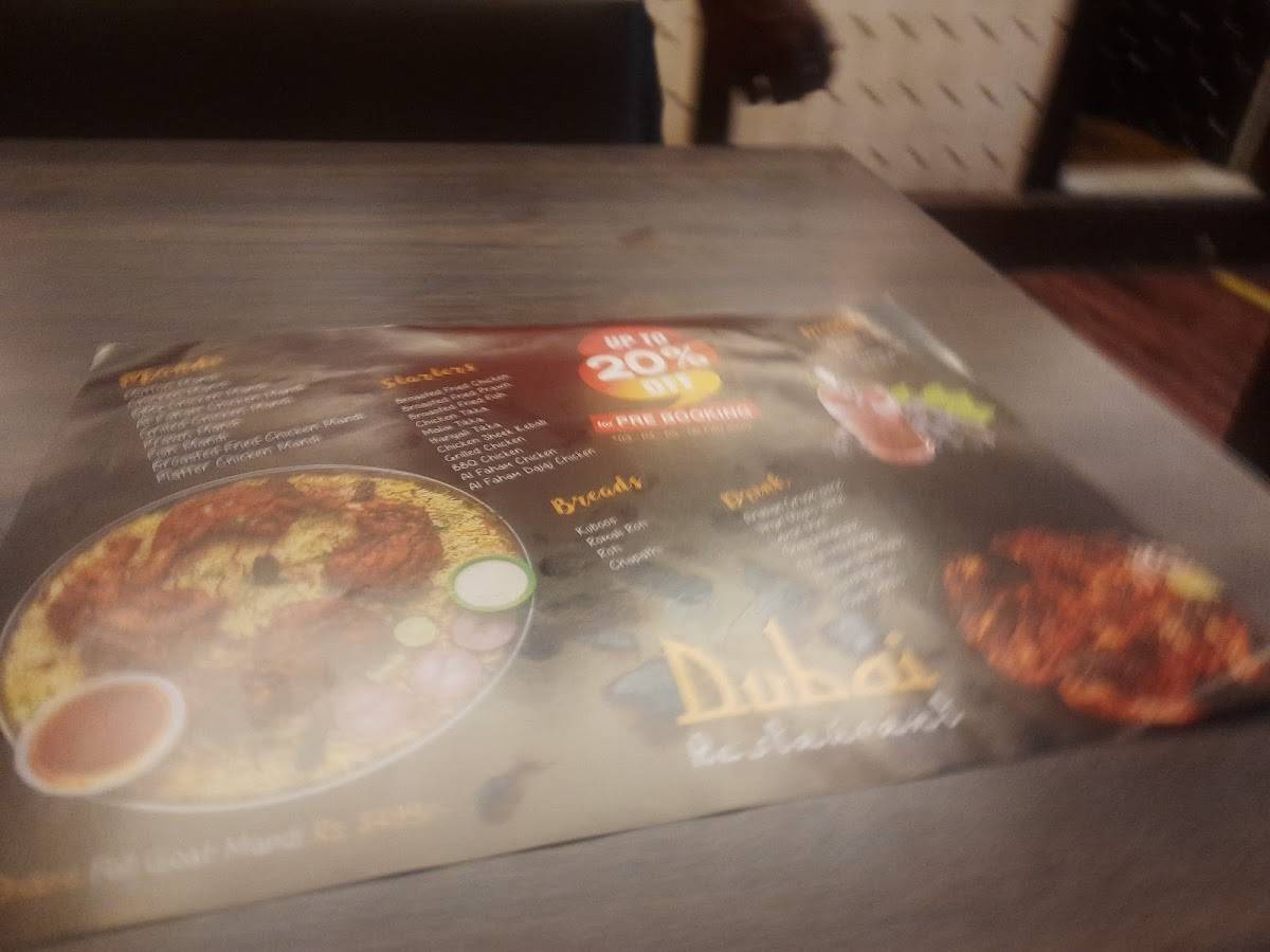 Menu at Dubai Restaurant & Mandi Hall, Chidambaram, 1E