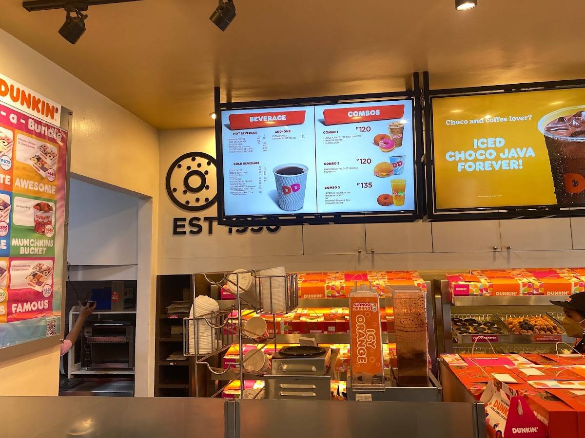 Menu at Dunkin Donuts - South Bus Terminal, Cebu City