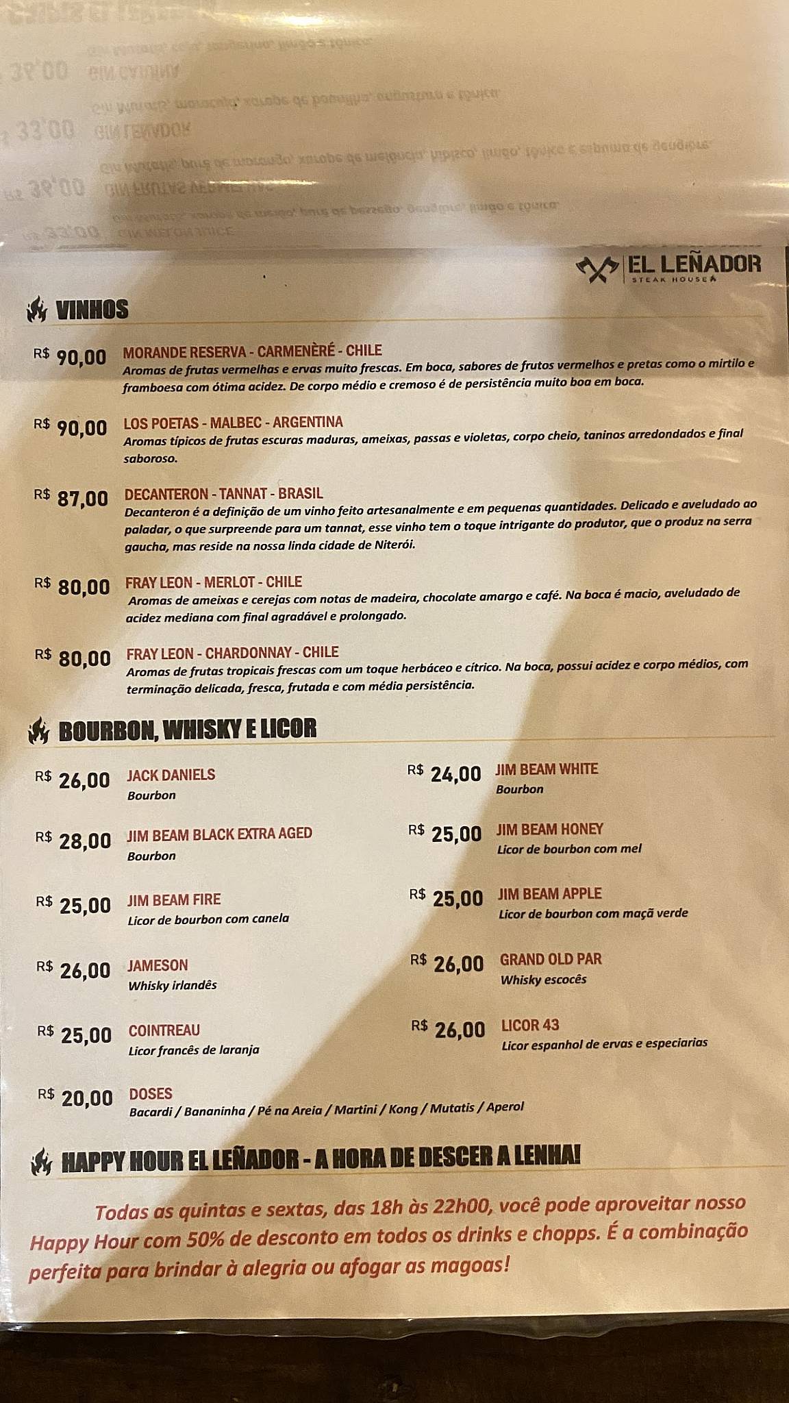 Menu em EL Leñador Steak House - Restaurante, Niterói