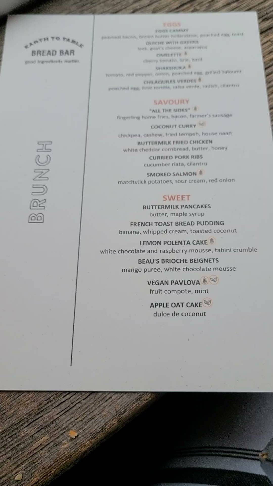 Menu at Bardō Guelph, Guelph