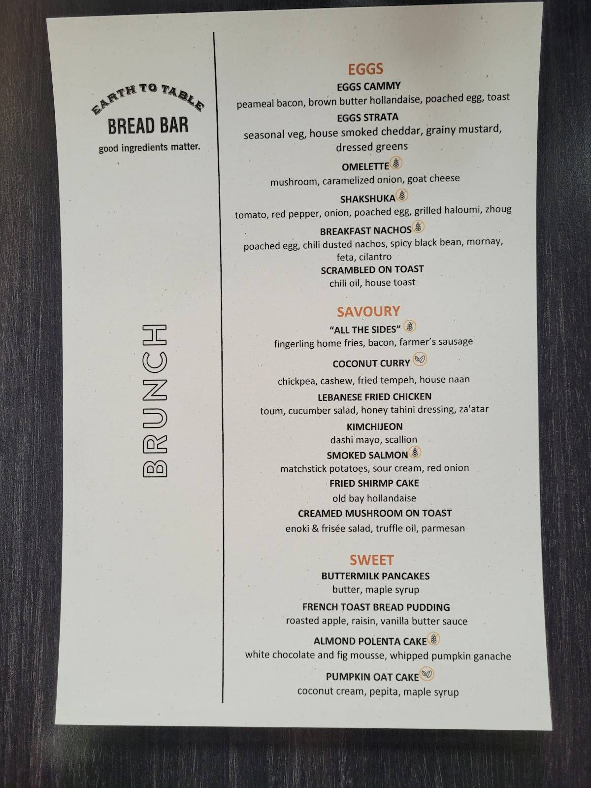 Menu at Bardō Guelph, Guelph