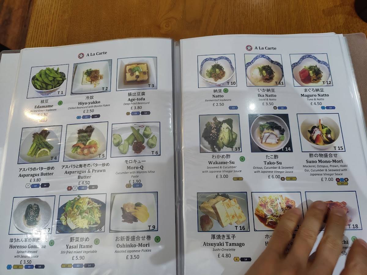 Menu at Eat Tokyo (Soho) restaurant, London, 16 Old Compton St