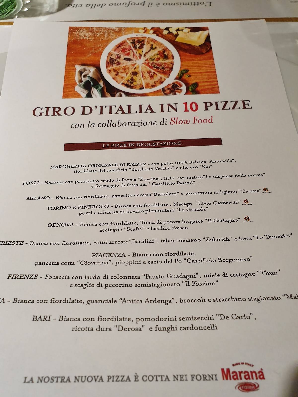 Speisekarte von Eataly Forlì restaurant, Forli