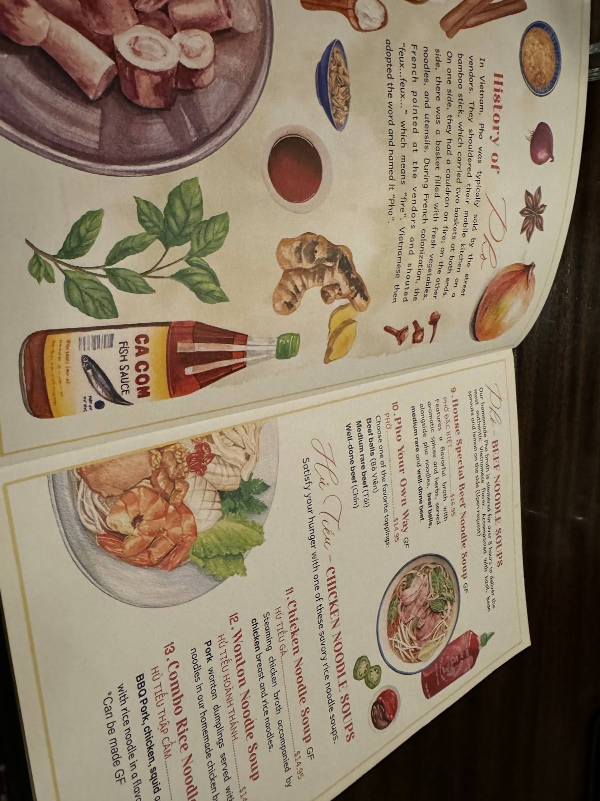 Menu at Saigon Taste restaurant, Edmonton, 112 St NW