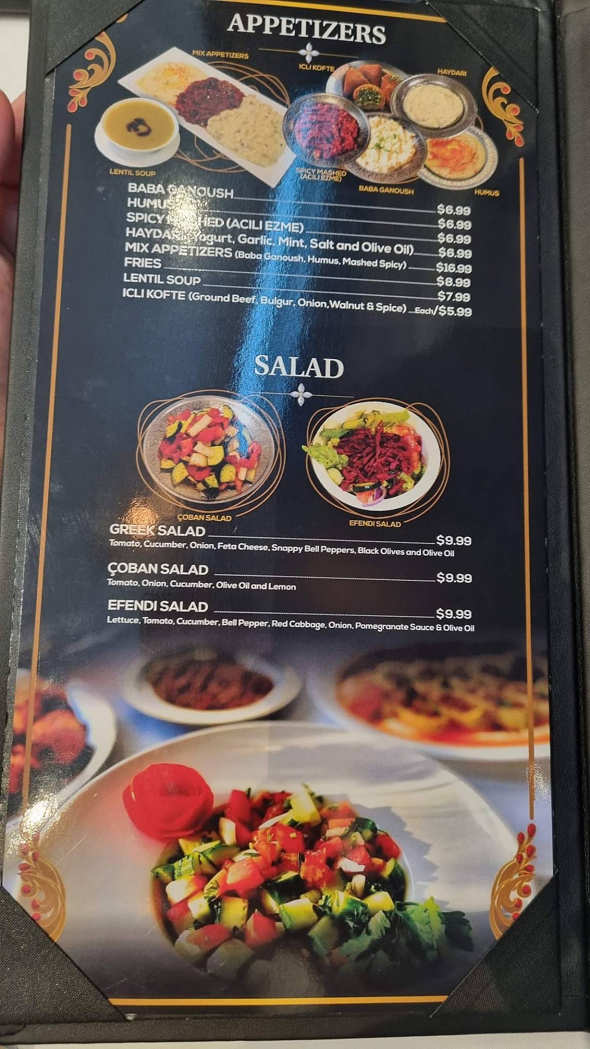 Menu at Efendi Restaurant (RUTHERFORD LOCATION), Vaughan
