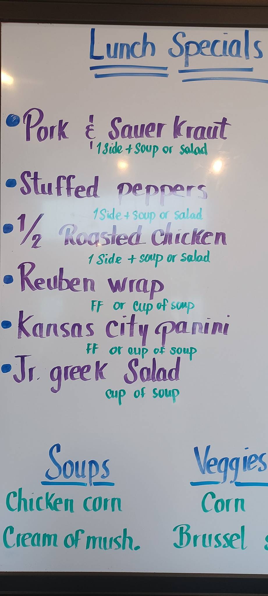 Menu at Eisenhower Diner restaurant, Hanover