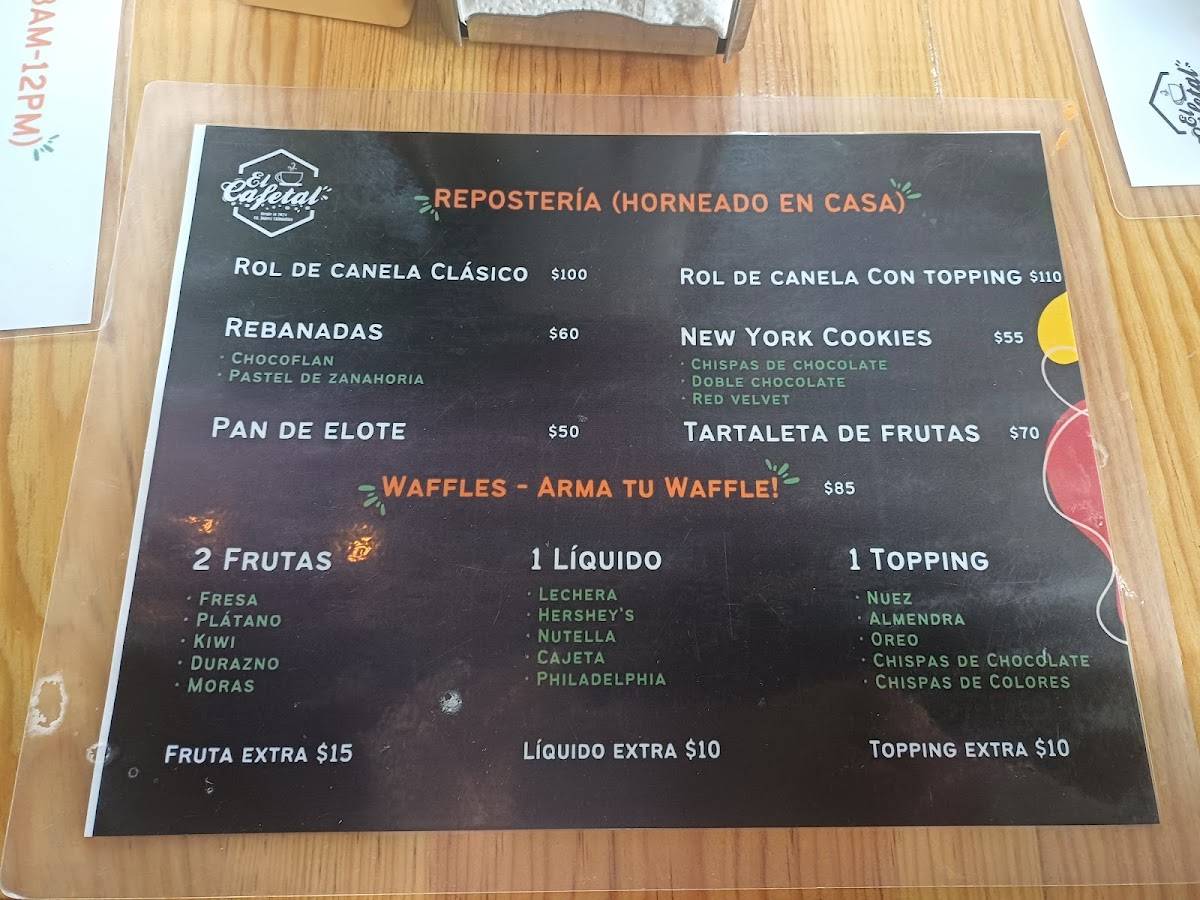 Carta de El Cafetal, Ciudad Juarez