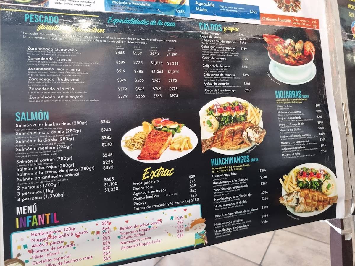 Carta del restaurante El Camarón Guasaveño Lomas Verdes, Naucalpan del ...