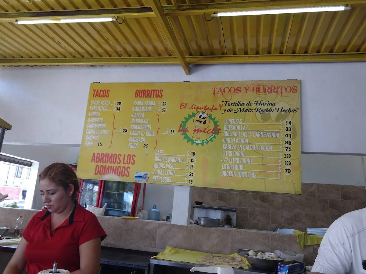 Carta del restaurante El Diputado y La Meche Suc. San Benito ...