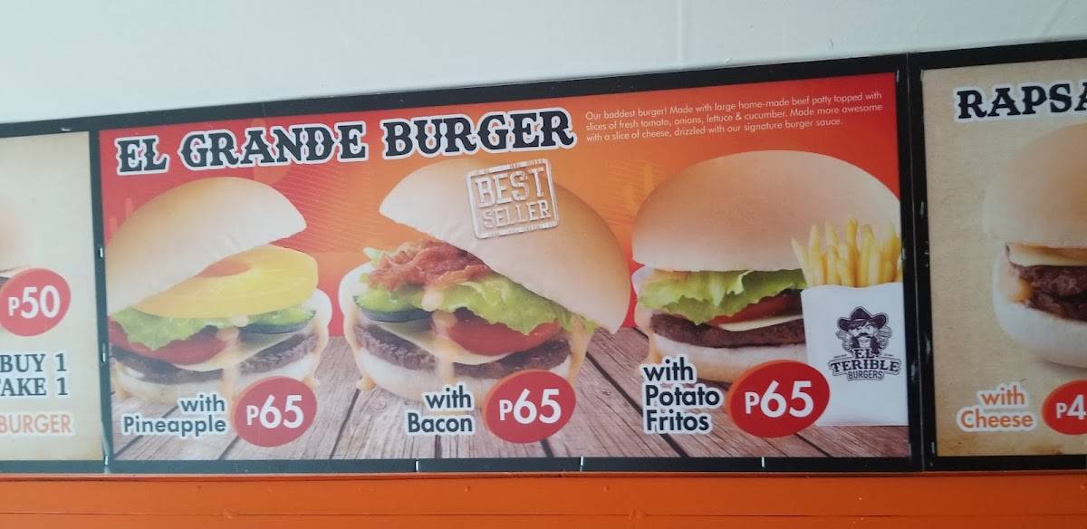Carta del restaurante El Terrible Burgers, Bambang