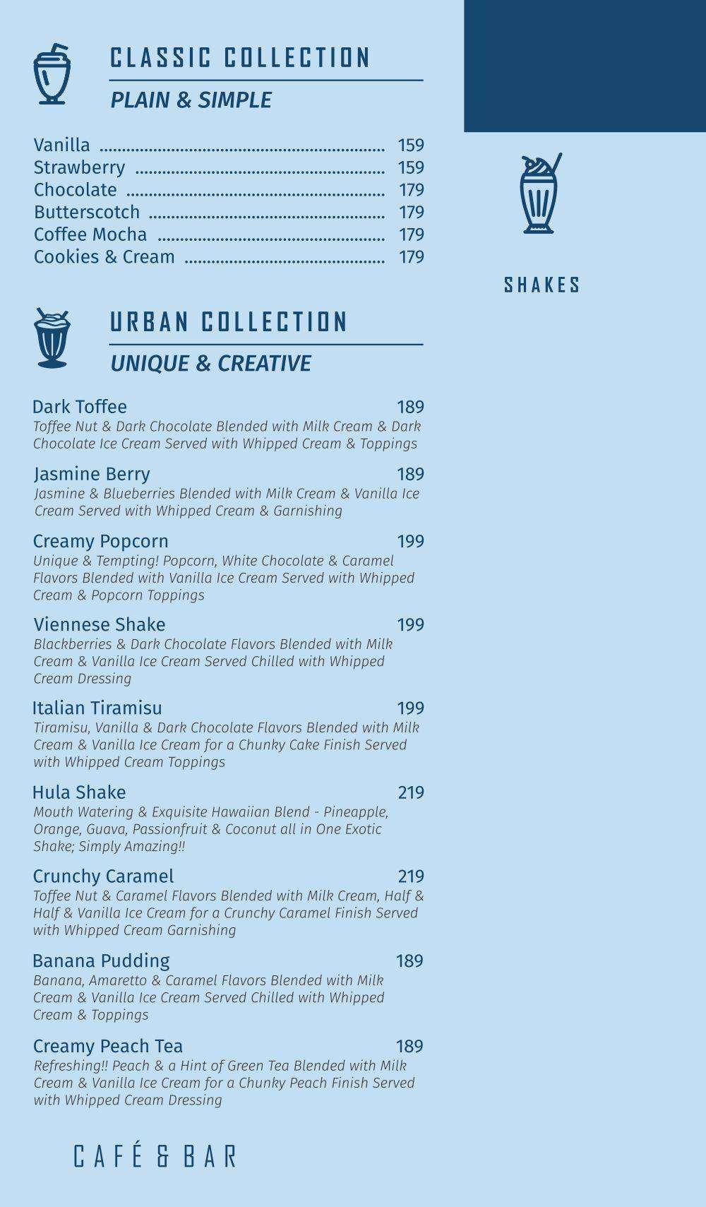 Menu at Elysian: The Bistro Lounge, Vadodara