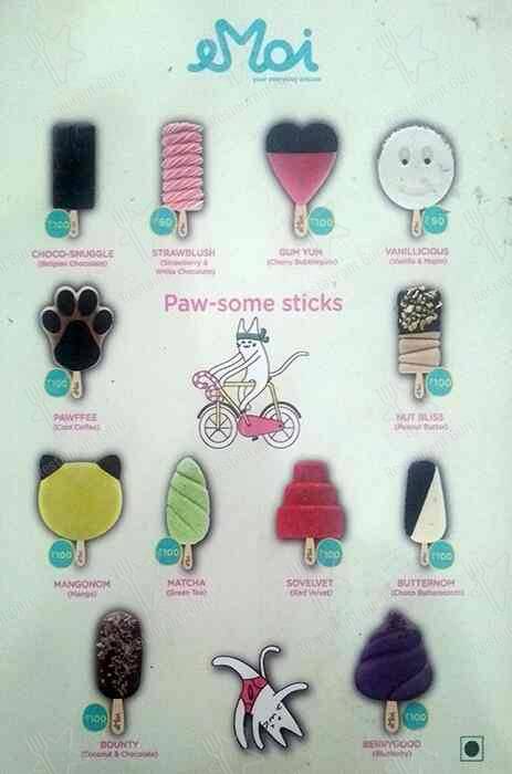 Menu at Emoi - Artisanal Ice Creams & Gelato, Chandigarh, Third Floor