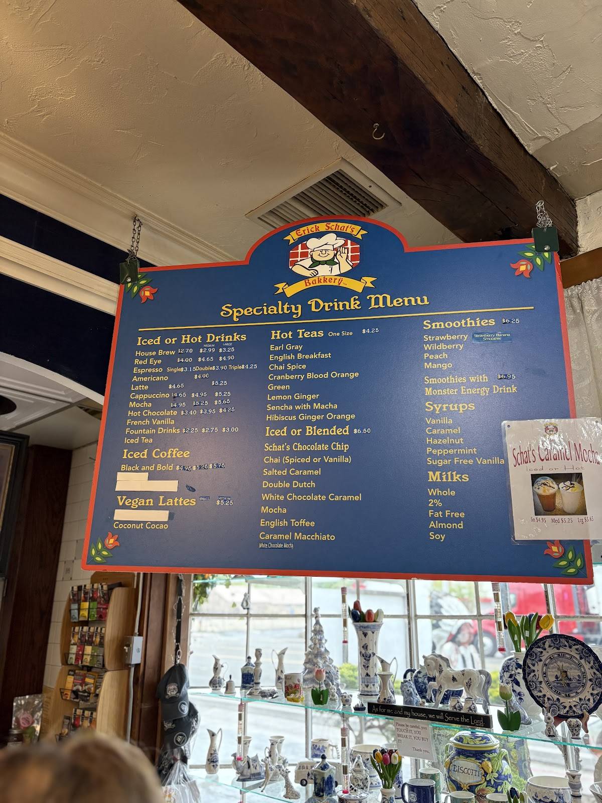 Menu at Erick Schat's Bakkerÿ cafe, Bishop