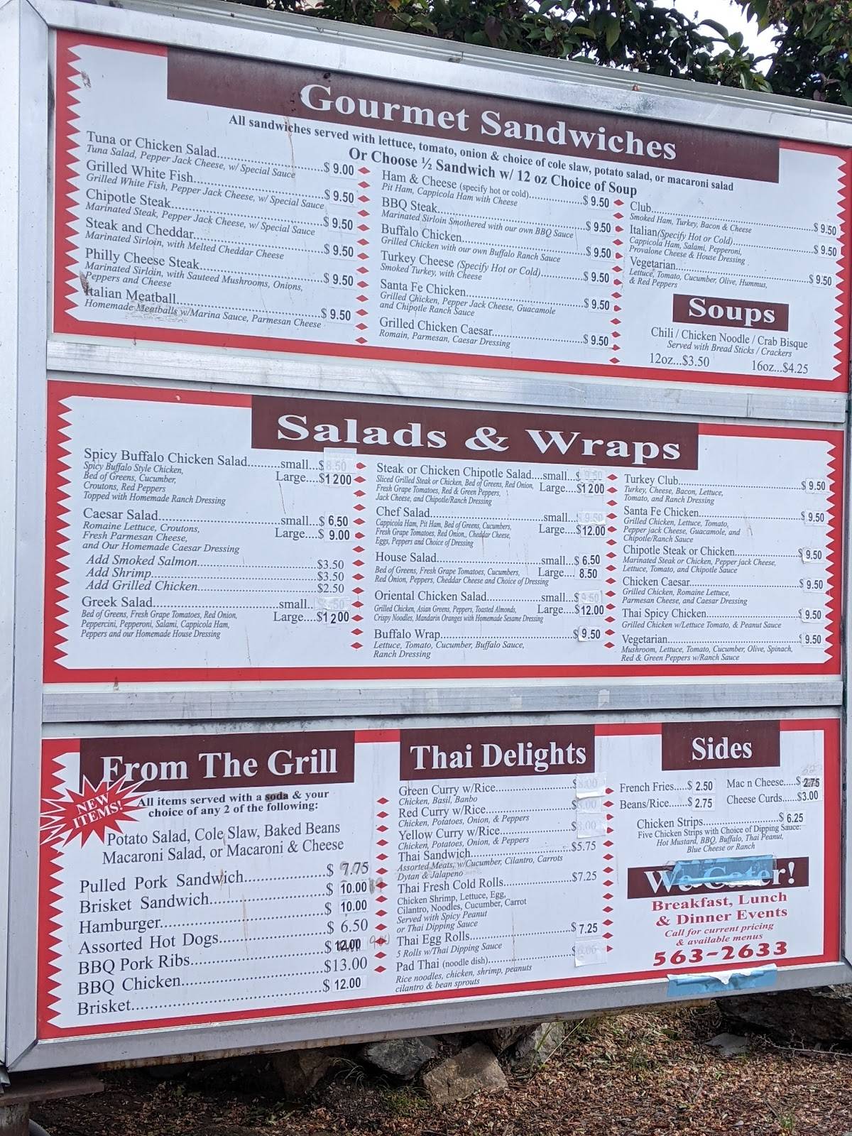 Menu at Espresso Expressions cafe, Anchorage