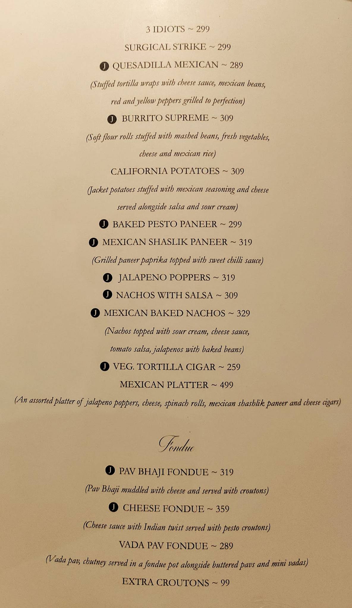 Menu at Family Tree Ghatkopar, Mumbai