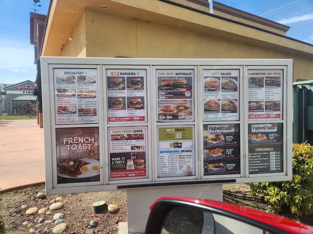 Menu at Farmer Boys restaurant, Bakersfield, Gosford Rd