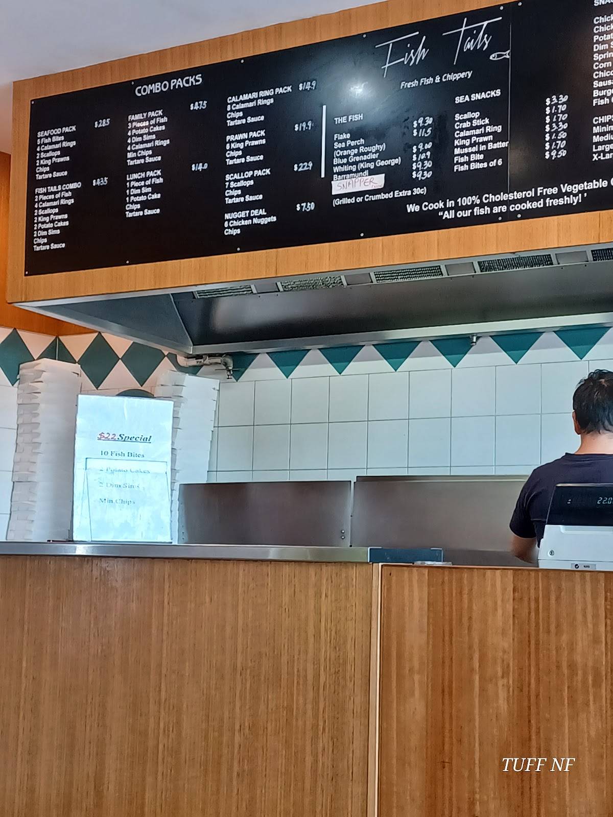 Menu at Fishtails Fish & Chippery fast food, Altona Meadows